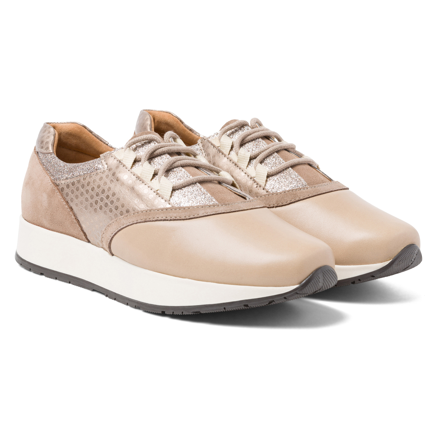 F4 Cd E7 Lashoehalluxschuhe1113sneakerglanzpunktbeigeha Hallux